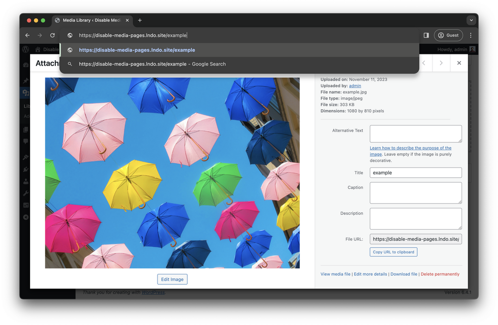 Wordpress 64 Actually Doesnt Disable Attachment Pages Siipola